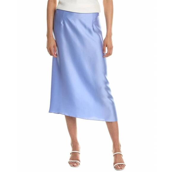 Vince | Skirts | New Vince Light Aria Satin Slip A Line Skirt In Blue ...